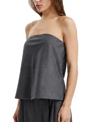 MOTHER OF ALL Sana Strapless Top Dark Grey