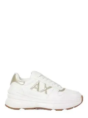 Armani Exchange Logo-patch Chunky-sole Sneakers - White