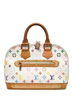LOUIS VUITTON 2004 Monogram Multicolore Alma Pm Handbag - White