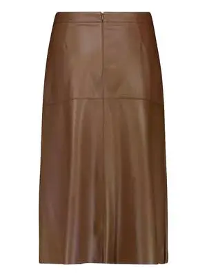BETTY BARCLAY Panelled Midi Skirt - Brown