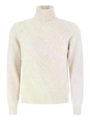 PANICALE Diamond-knit Roll-neck Sweater