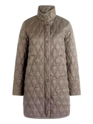 BETTY BARCLAY Quilted High-neck Coat - Neutrals