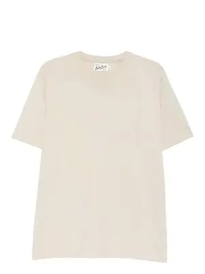 MC2 SAINT BARTH Every Logo-embroidered Cotton T-shirt - Neutrals