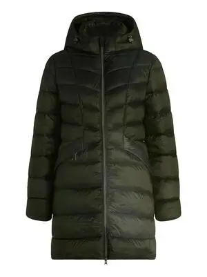 BETTY BARCLAY Quilted Hooded Coat - Green