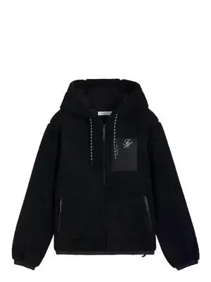 TOMMY HILFIGER Logo-embroidered Fleece Jacket