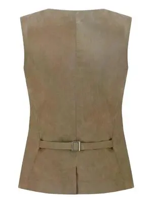 AMOMENTO Stripe-pattern Waistcoat