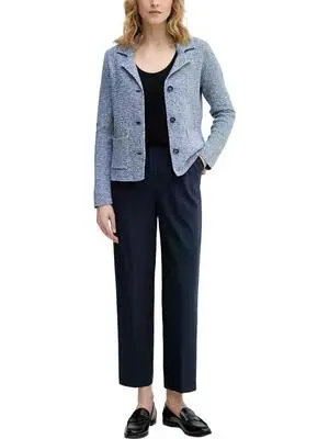 BENETTON Textured-knit Notched-lapel Cardigan