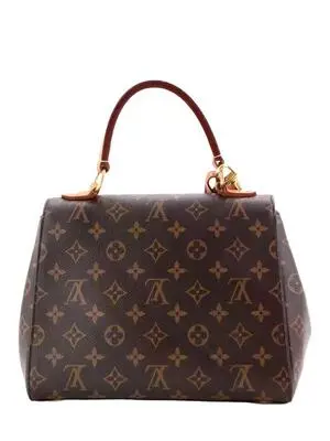 LOUIS VUITTON Cluny Top Handle Bag Monogram Canvas Bb Satchel - Brown