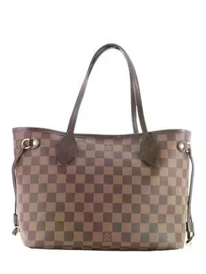 LOUIS VUITTON Neverfull Damier Pm Tote Bag - Brown