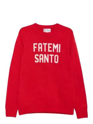 MC2 SAINT BARTH Heron Intarsia-knit Crew-neck Sweater - Red