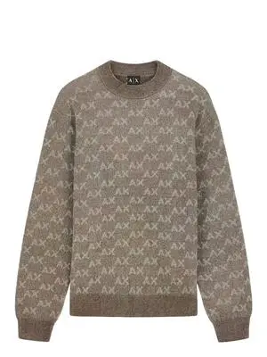 ARMANI EXCHANGE Logo-monogram Knit Sweater