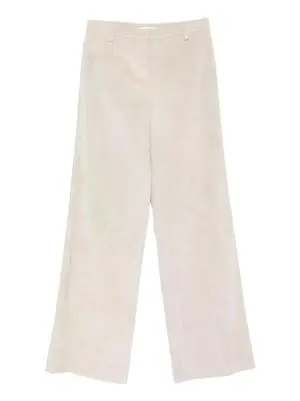 CENERE GB Corduroy Wide-leg Trousers - Neutrals