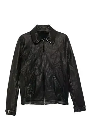 MA+ Buckled Leather Jacket