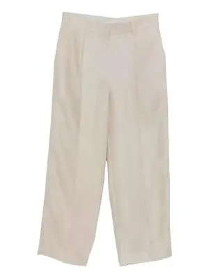 BRUNELLO CUCINELLI Pleated-detail Linen Trousers