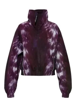 Balenciaga Tie-dye Wide-collar Jacket Purple