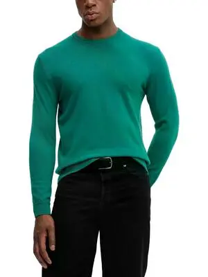 BENETTON Crew-neck Knitted Sweater - Green
