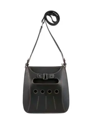 Perrin Cabbie Xbody Leather Crossbody Bag Black
