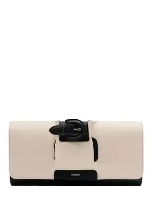 Perrin La Parisienne Buckle-strap Clutch Bag - Neutrals