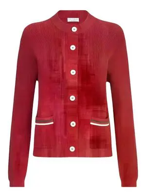 BRUNELLO CUCINELLI Ribbed-knit Button-up Cardigan