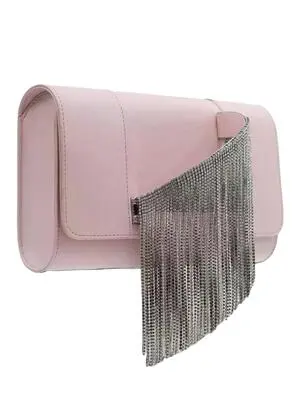 Perrin L'eiffel Cascade Crystal-embellished Clutch Bag Pink