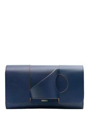 Perrin L'asymetrique Glove Clutch Bag Blue