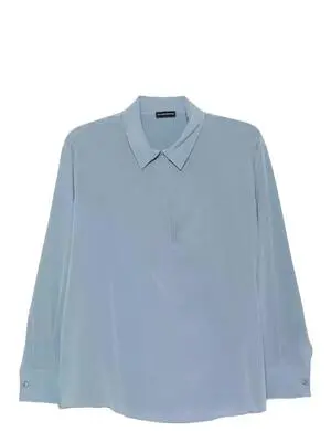 EMPORIO ARMANI Silk Long-sleeve Blouse