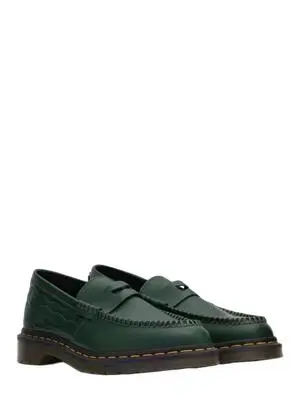 Dr. Martens X Wasted Youth Penton Smooth Leather Loafers - Green
