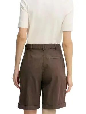 BENETTON Turn-up Cuff Shorts - Brown