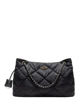 Mz Wallace Small Frankie Quilted Tote - Black
