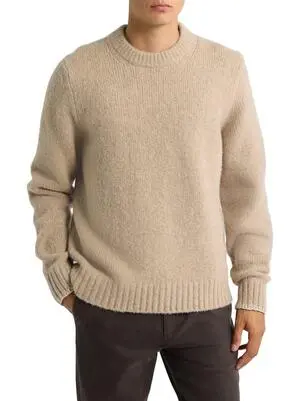 Vince Whipstitch Alpaca Blend Crewneck Sweater - Heather Ridgeline