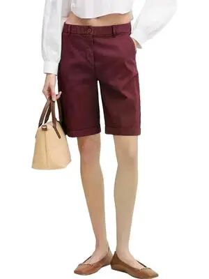 BENETTON Turn-up Cuff Shorts - Red