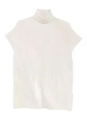 MAX MARA Mstcobalto Ribbed-knit Sleeveless Sweater