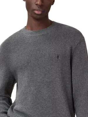 ALLSAINTS Aspen Waffle-knit Wool-blend Jumper - Grey