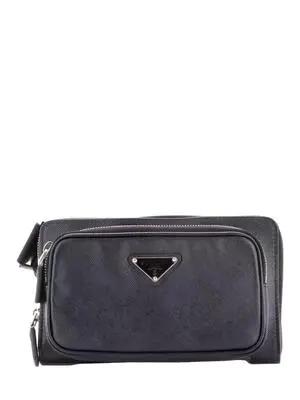 PRADA Zip Around Front Pocket Saffiano Leather Belt Bag