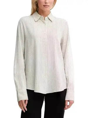 BENETTON Vertical-stripe Shirt - Neutrals