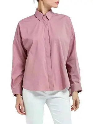 BRUNELLO CUCINELLI Concealed-fastening Drop-shoulder Shirt