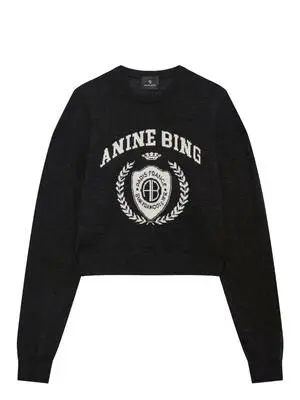 ANINE BING Mia Sweater - Charcoal