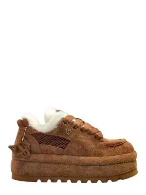 NAKED WOLFE Beau Platform Sneakers - Brown