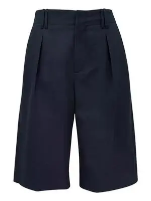 Brunello Cucinelli Pleated Knee-length Shorts - Blue