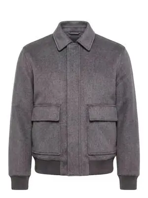 Peserico Concealed-fastening Flap-pocket Jacket - Grey