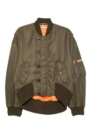 JW Anderson Nylon Oversized Bomber Jacket - Green