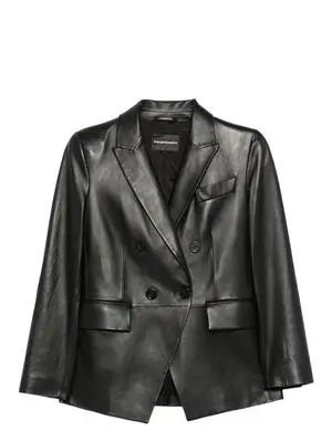 EMPORIO ARMANI Emporio Armani Leather Blazer Jacket