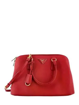 Prada Promenade Bag Saffiano Leather Medium Satchel - Red