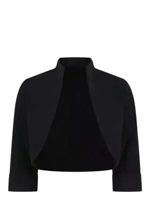 Chiara Boni La Petite Robe Crop Open-front Jacket - Black