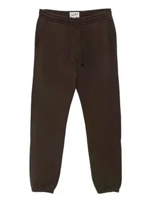 MC2 SAINT BARTH Drawstring-waist Bolt Track Pants - Brown