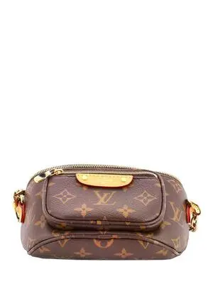 LOUIS VUITTON Bum Bag Monogram Canvas Mini Belt Bag - Brown