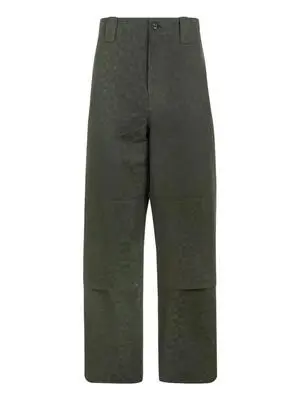 KENZO Gram Jacquard-logo Straight-leg Trousers