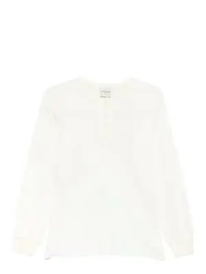 WALK IN PARIS Waffle-knit Long-sleeve T-shirt - Neutrals