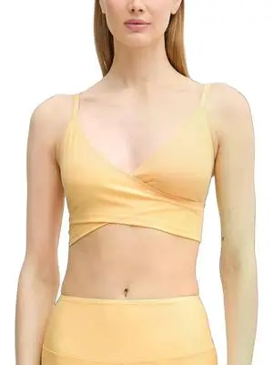 CASALL Wrap-style Sports Bra - Yellow