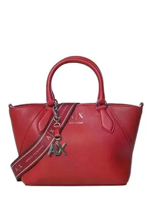 Armani Exchange Logo-plaque Tote Bag Red